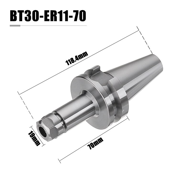 HRC45 BT30-ER16-70/BT30-ER11-70 Collet Chuck Tool ... – Vicedeal
