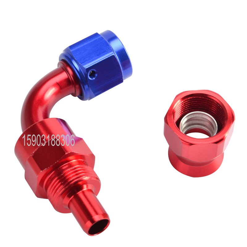 AN6 90 Degree PTFE Fuel Hose AN Fitting elbow Alum... – Vicedeal