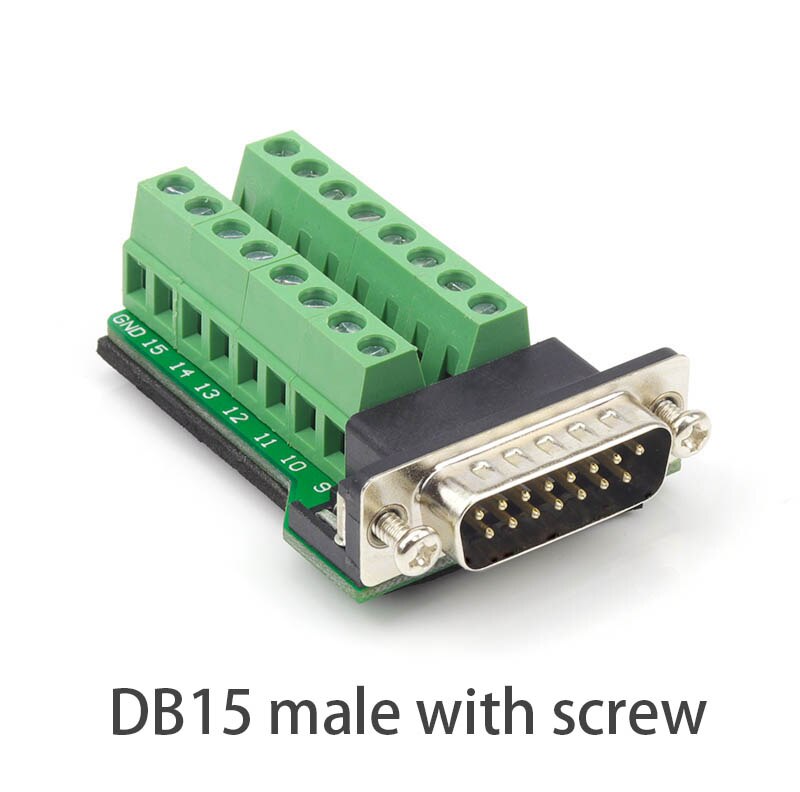 DB15 Connectors D-SUB15 Mannelijke 2 Rij 15 Pin Pl... – Grandado