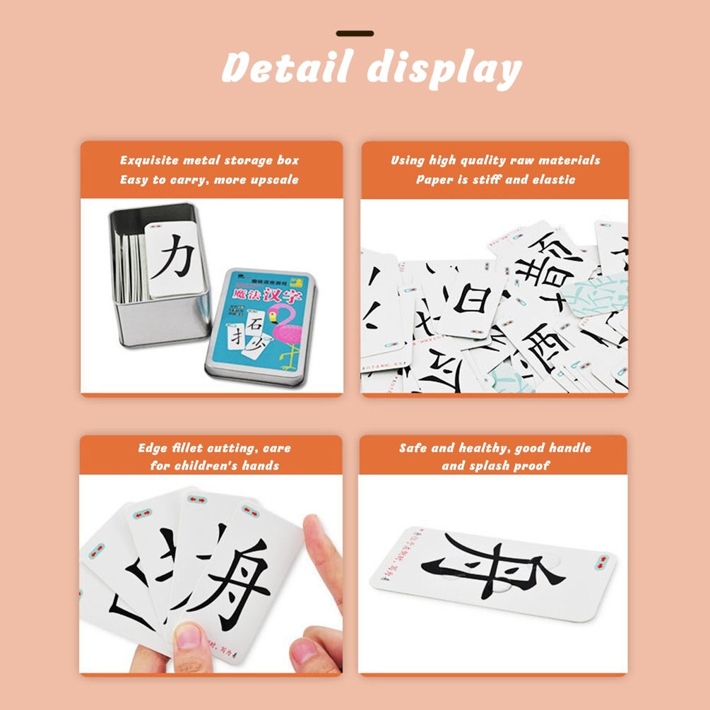 Boxed Kids Learning Chinese Words Language Flash C... – Grandado