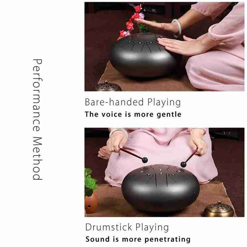 5,5 Zoll C Sleutel Tong Drum Mini 8-Tone Staal Han... – Grandado