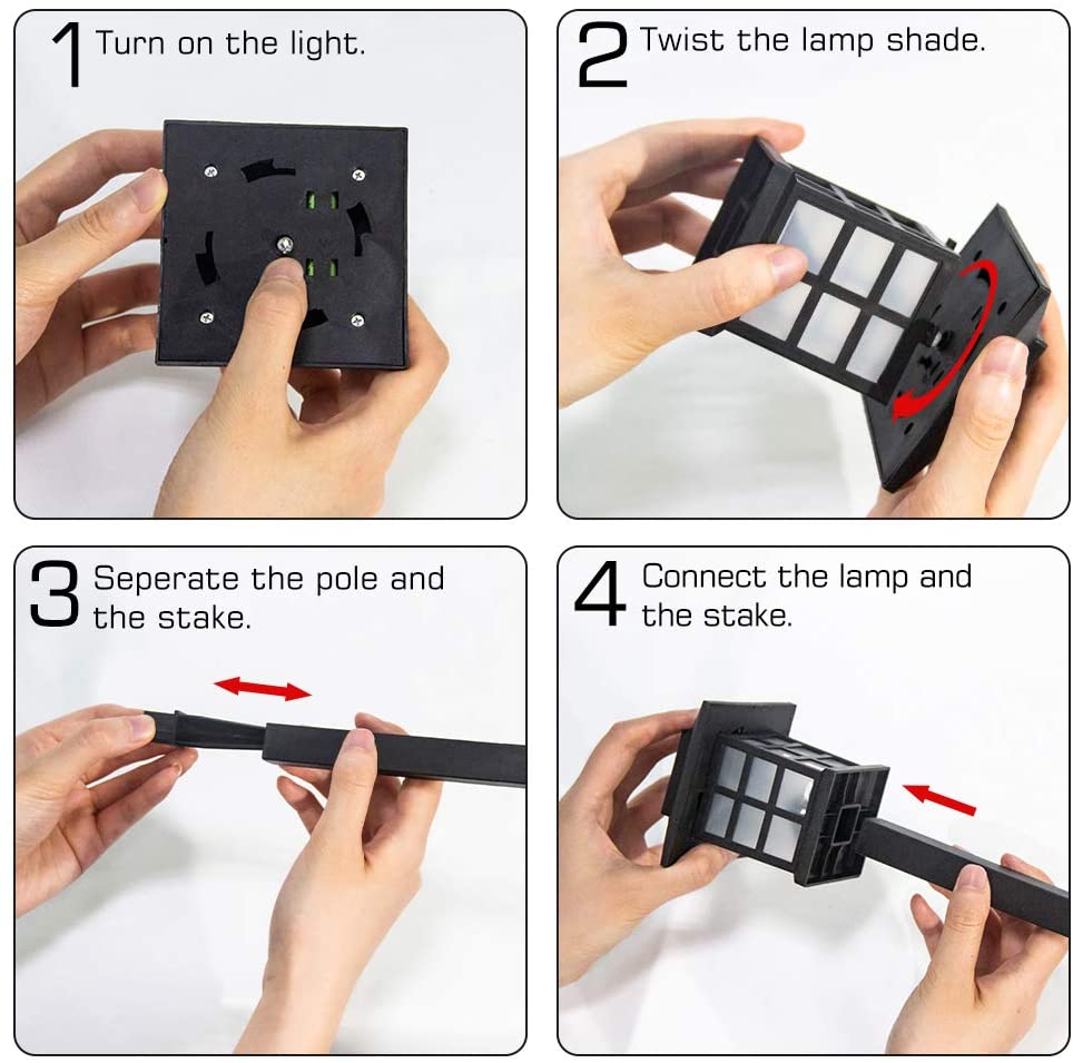 Solar IP68 Gazon Lampen Pathway Verlichting Outdoo... – Grandado