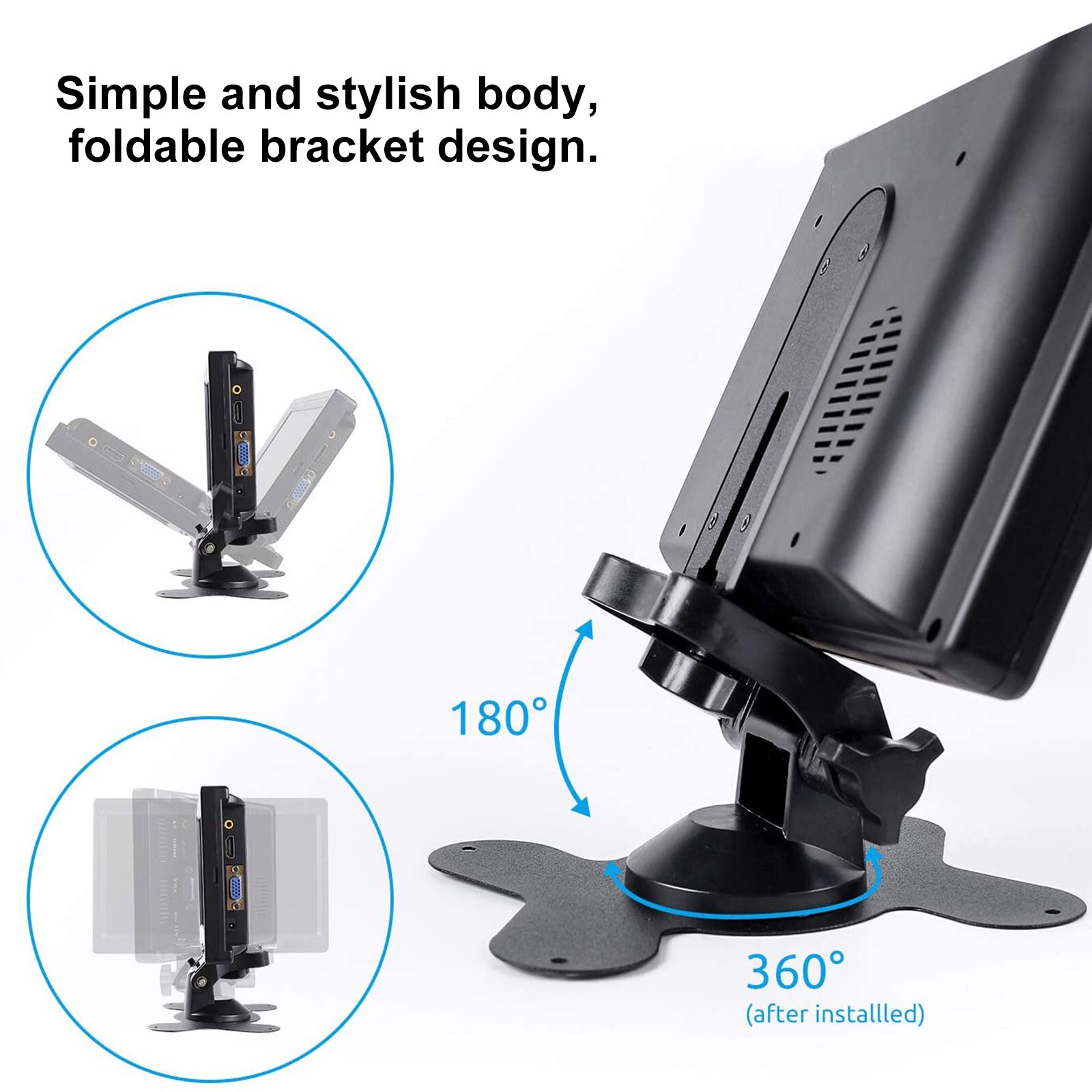 7 Inch Hd Tft Lcd Monitor Hd Av Vga-ingang Ingebou... – Grandado