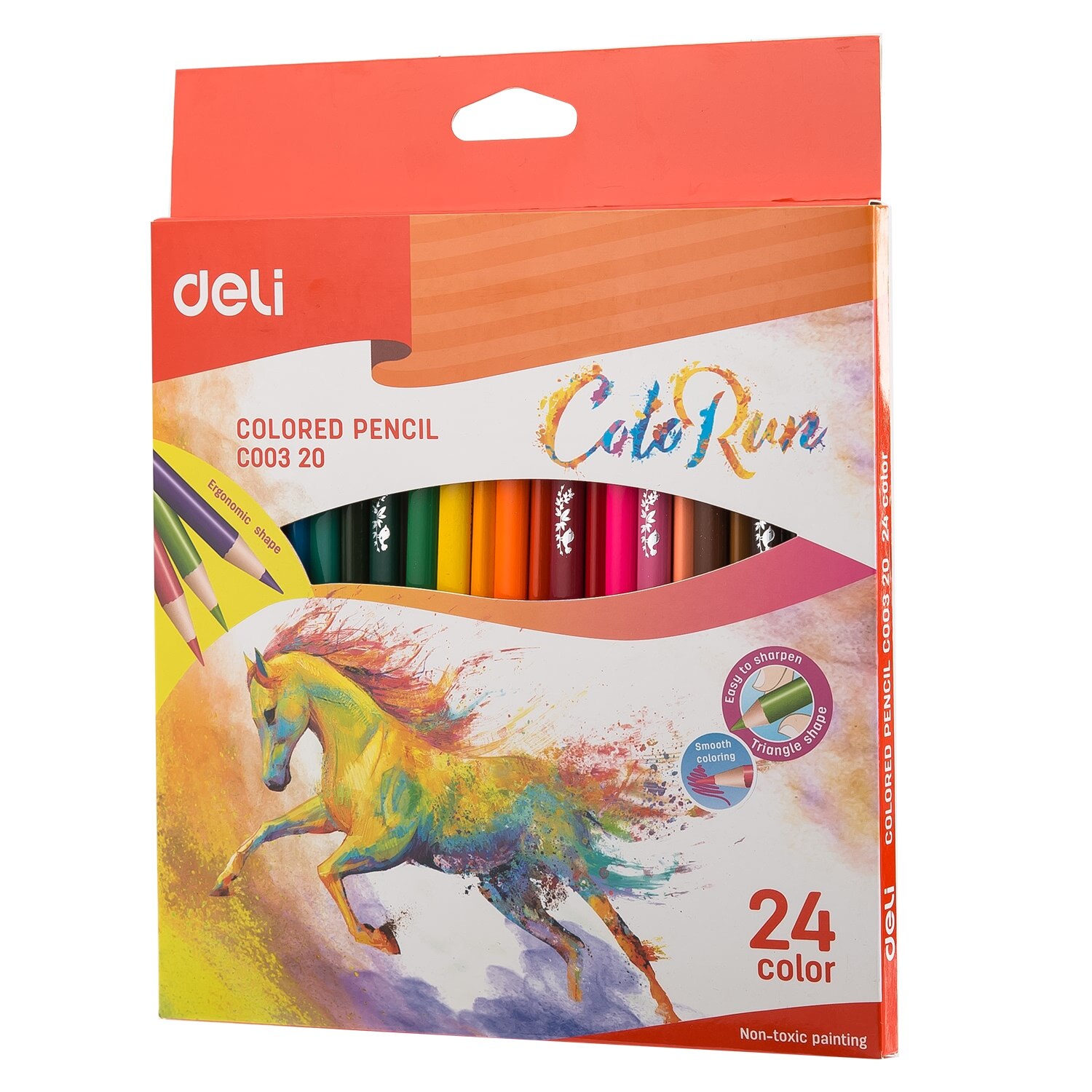 Deli Colored Pencil 12 / 18 / 24 / 36 Colors Art P... – Vicedeal