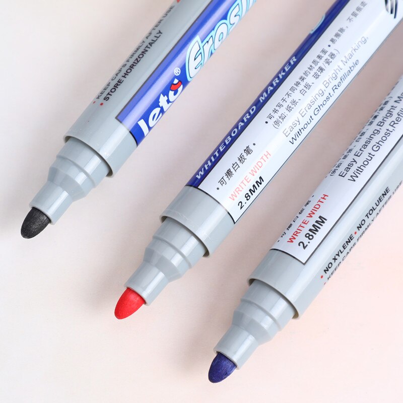 1 pcs felt marker pen black red blue erasable Whit... – Vicedeal