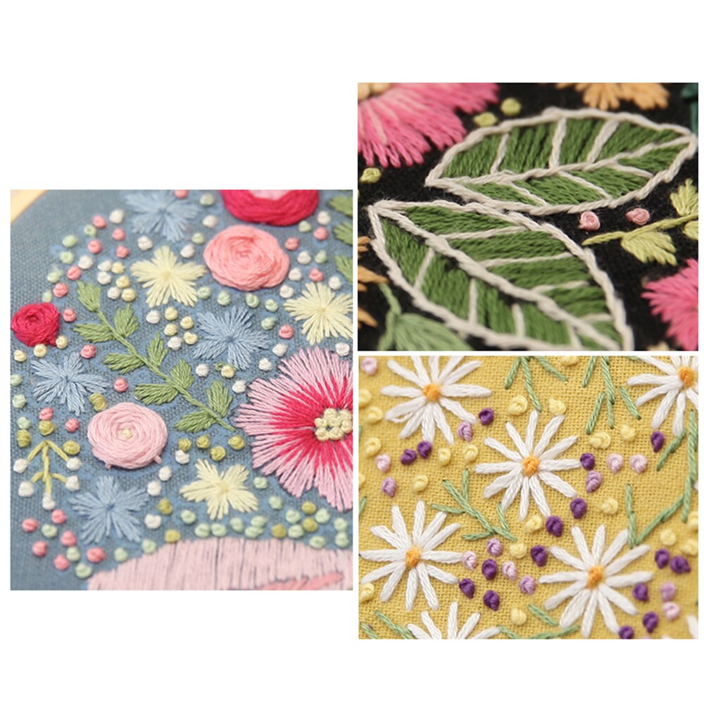 DIY Embroidery Flower Patterns Handwork Needlework... – Vicedeal