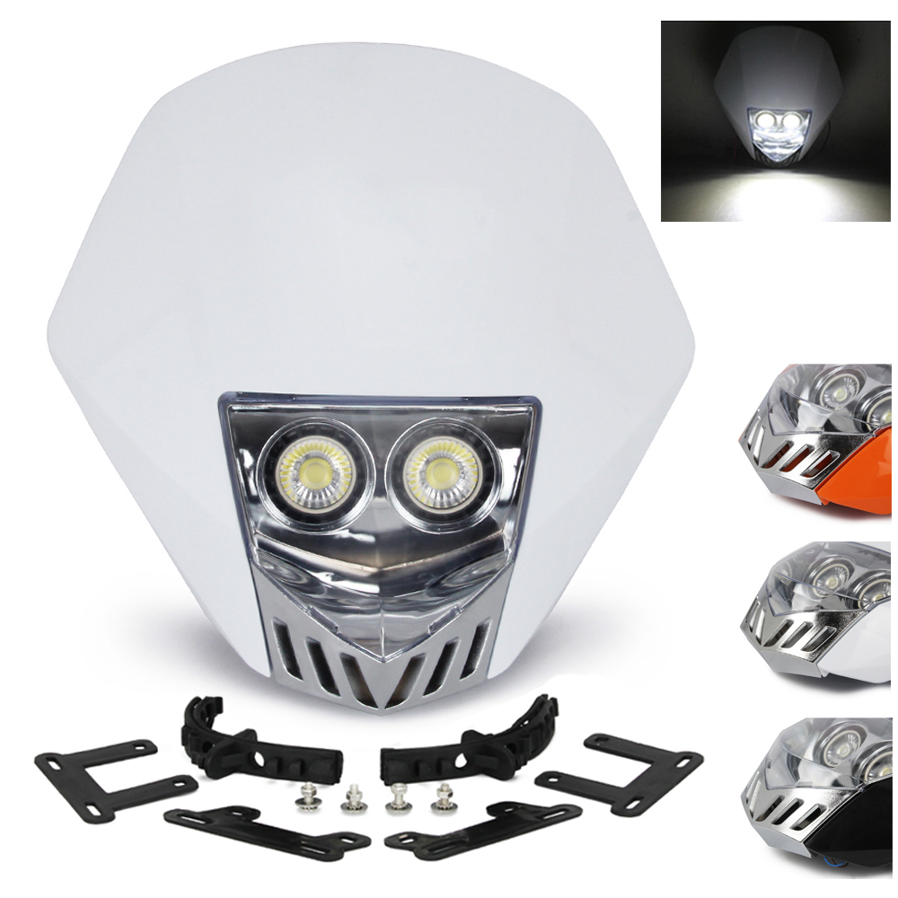 Motocross Universal Headlight Headlamp Double Dual... – Vicedeal