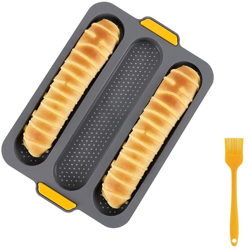 Antiaanbak siliconen baguettevorm voor het bakken ... – Vicedeal