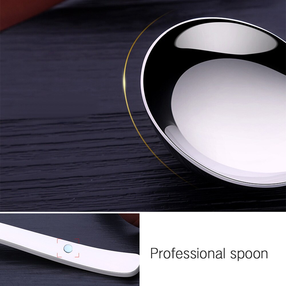 Long Handle Thickened Soup Spoon Stainless Steel N... – Vicedeal