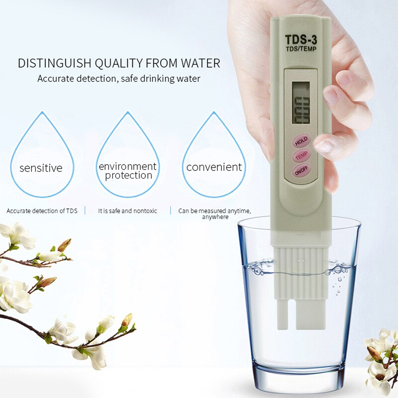 Portable Digital TDS Water Meter Water Pen Filter ... – Grandado