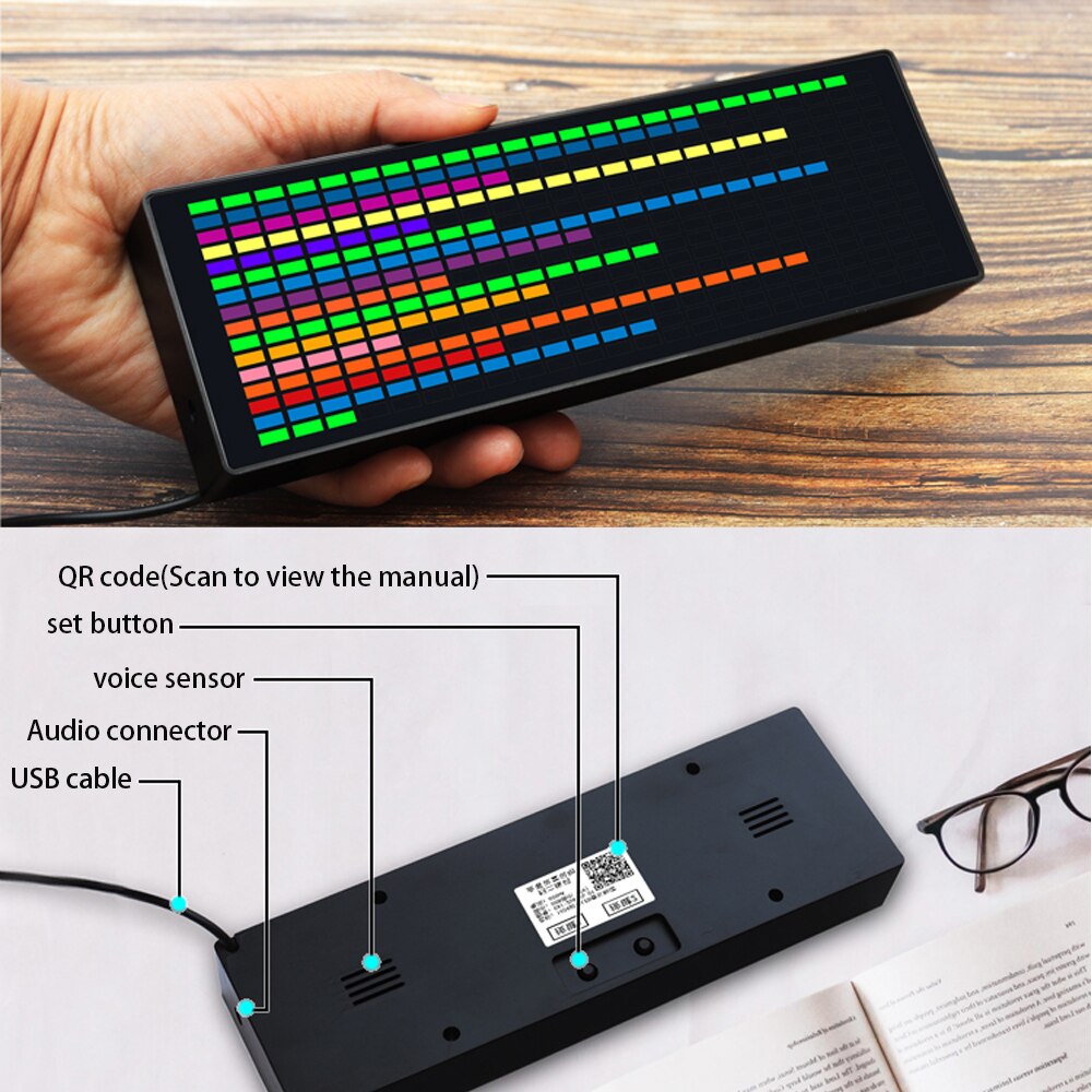 Led Muziek Spectrum Ritme Lichten Voice Sensor 162... – Grandado