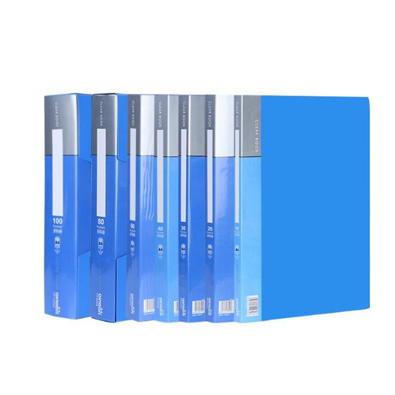 A4 Display 10/20/30/40/60/80/100 Pages Transparent... – Vicedeal