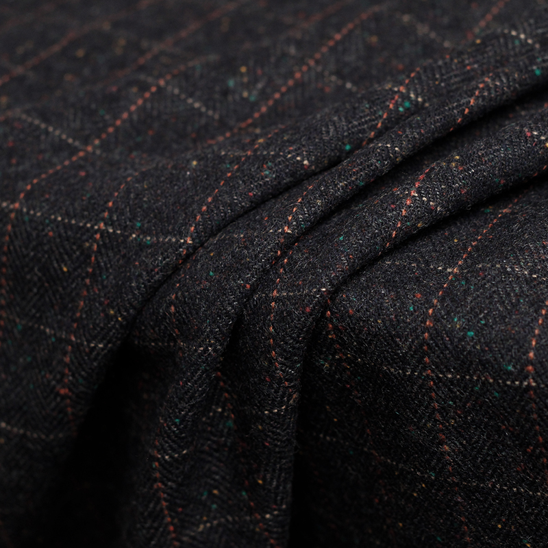 Pearlsilk Japanese Plaid Dots Yarn Dyed Wool Fabri... – Grandado