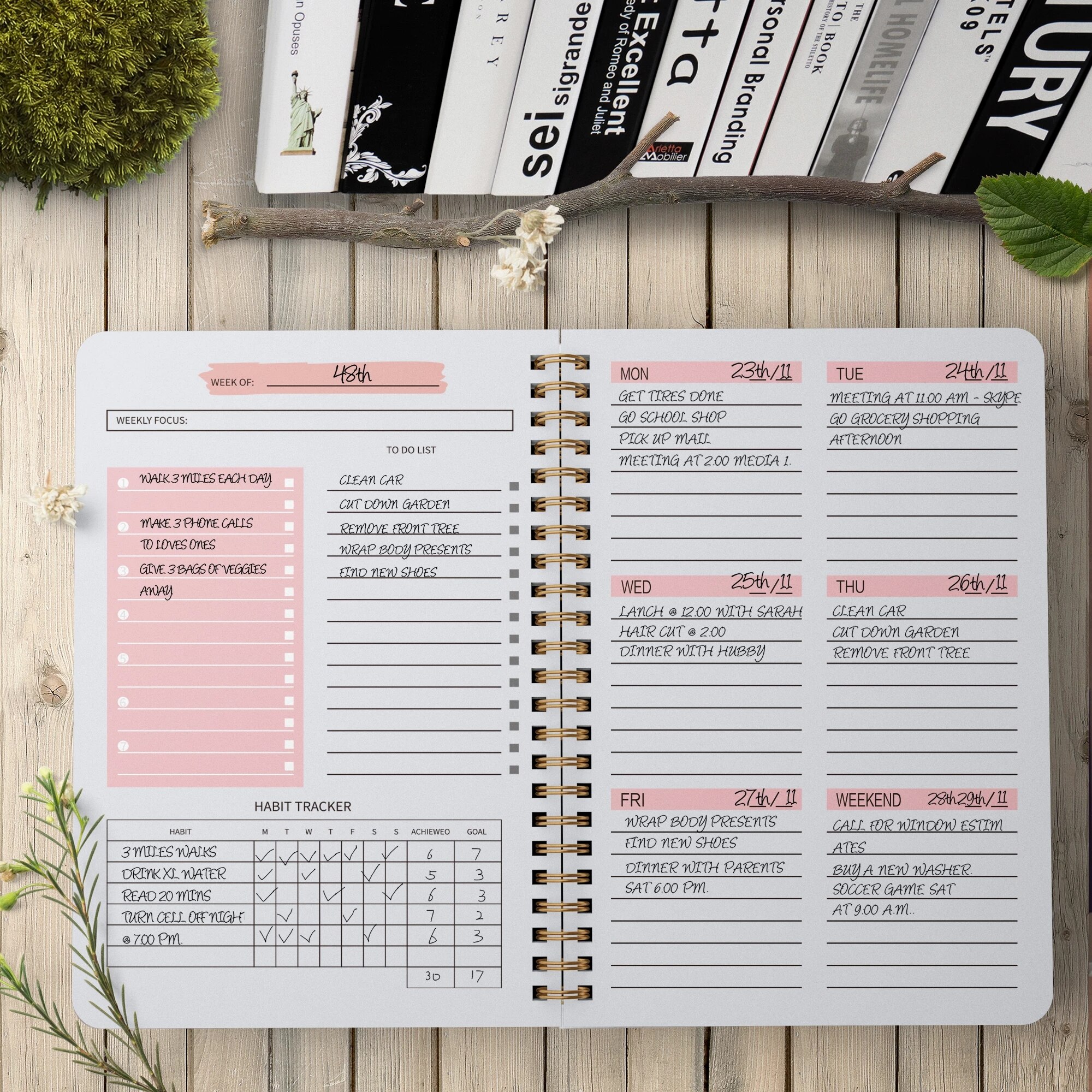 2022 A5 Agenda Planner Notebook Bullets Diary Jour... – Vicedeal