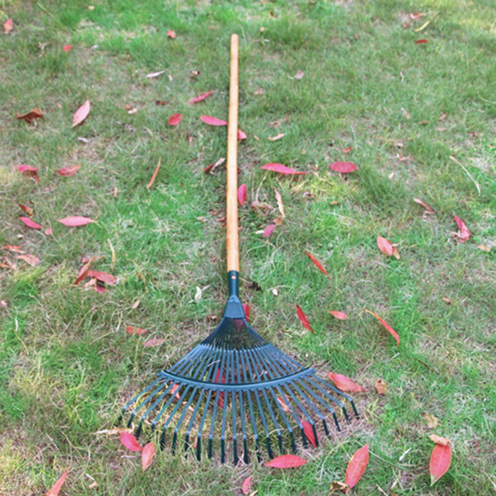Garden Leaf Rake Hay Deciduous Farming Rake 22-too... – Grandado