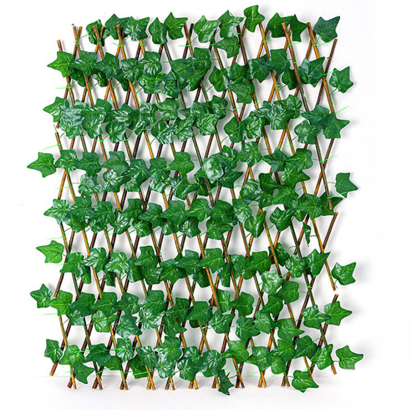 Fence Telescopic Fence Artificial Faux Ivy Leaf Pr... – Grandado