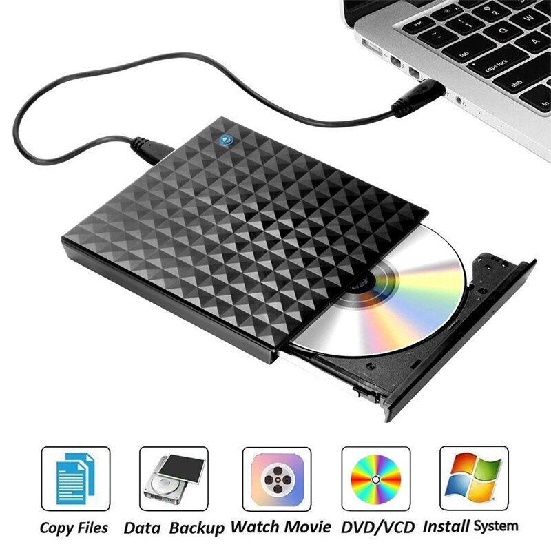 USB 3.0 External DVD Drive Portable Slim Optical B... – Grandado