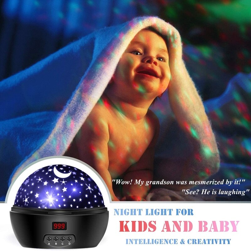 Night Lights for Kids with Timer, Star Projector B... – Grandado
