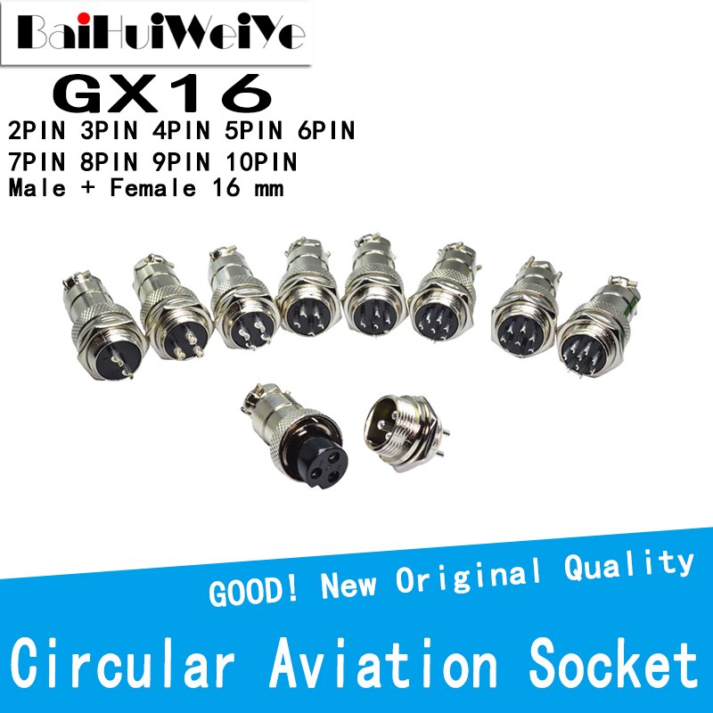 1set GX16 Aviation Circular Connector 2 3 4 5 6 7 ... – Vicedeal
