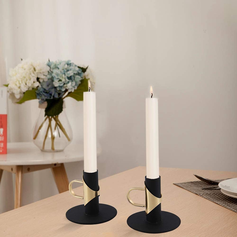 4PCS Candle Holders for Taper Candles with Handle,... – Vicedeal