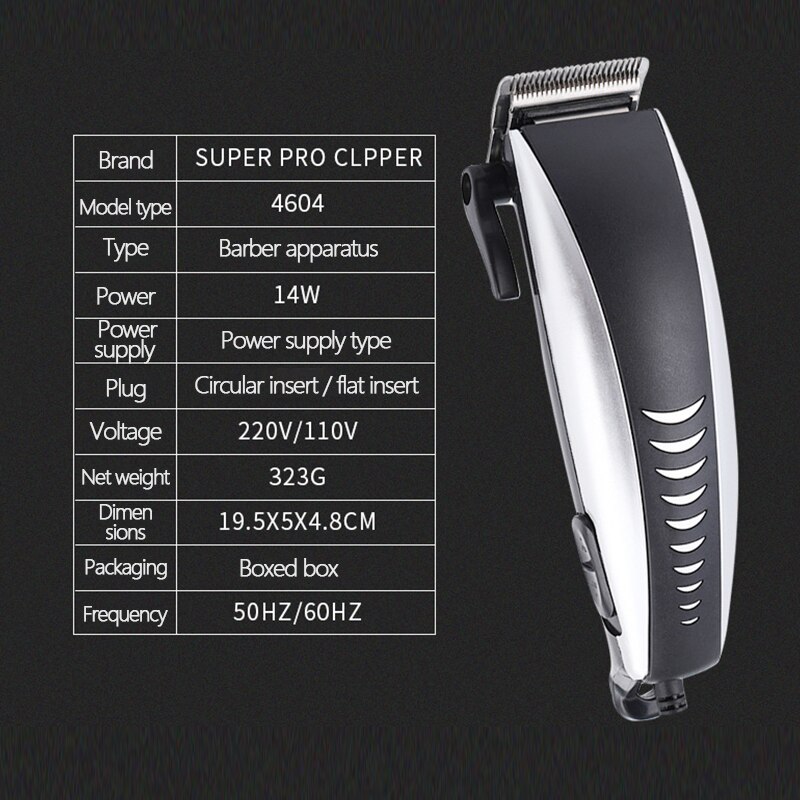 Pro Hair Clippers Men's Basic Barber Set Mains Tri... – Grandado