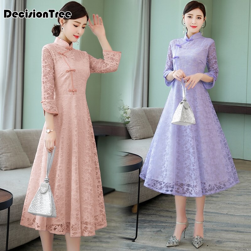 Chinese Dress women improved qipao chinese style a... – Grandado