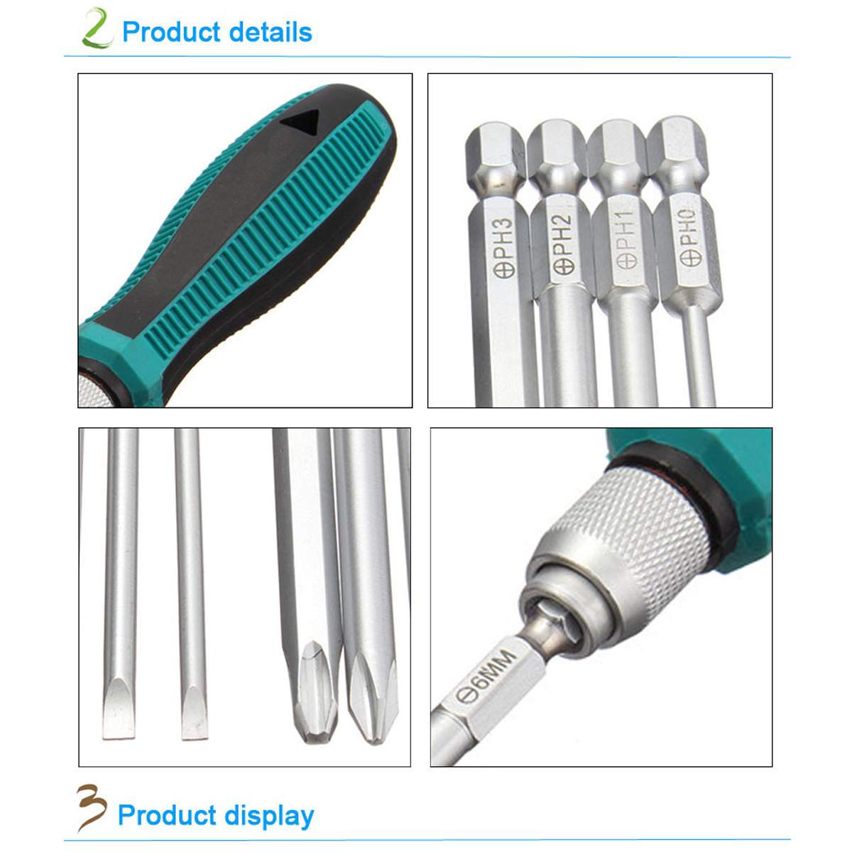 9 in 1 Precision Screwdriver Bit Set Handle Multi-... – Vicedeal