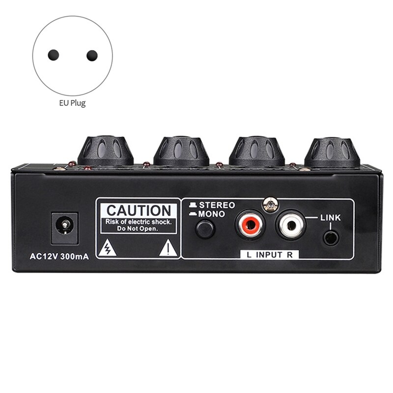 Headphone Amplifier Audio Mixer 4 Channel Headphon... – Grandado