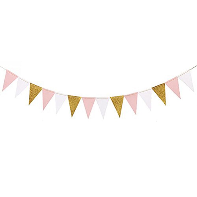 3m Paper Pennant Banner Flags Triangle Bunting for... – Grandado