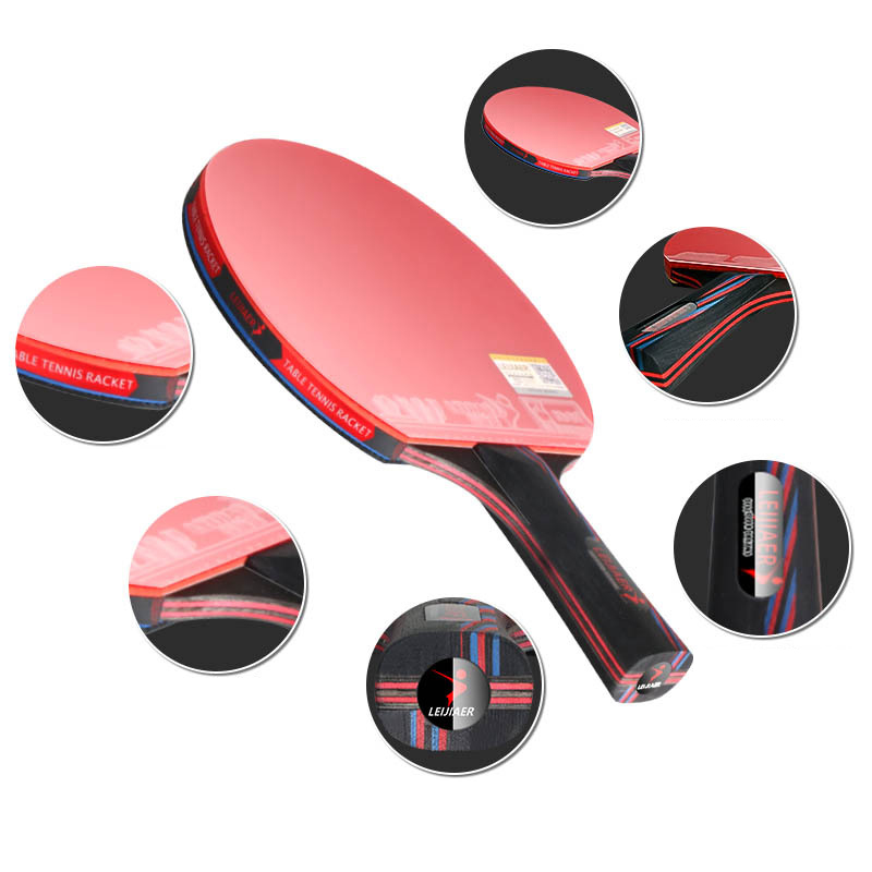 Table Tennis Racket Bat Carbon Ping Pong Paddle Se... – Grandado