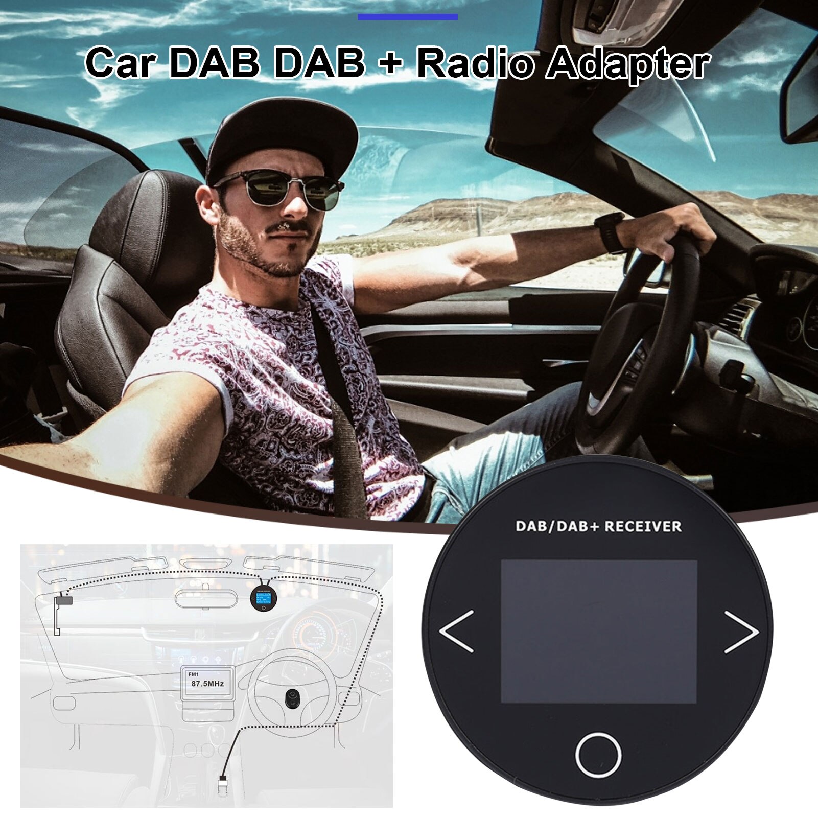 Portable Car DAB DAB +Radio Adapter Digital DAB Ra... – Vicedeal