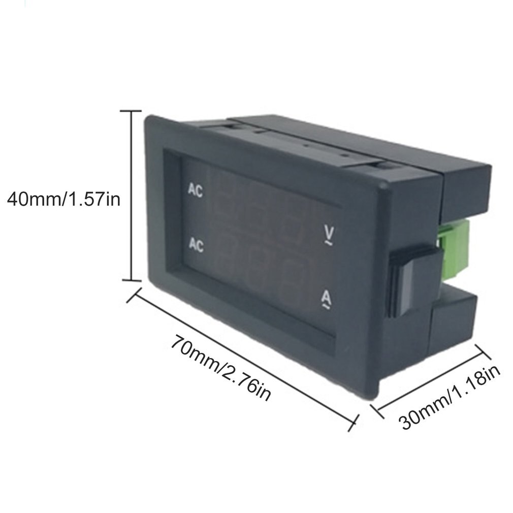 50A AC Digital Dual LED Display Voltmeter Ammeter ... – Vicedeal