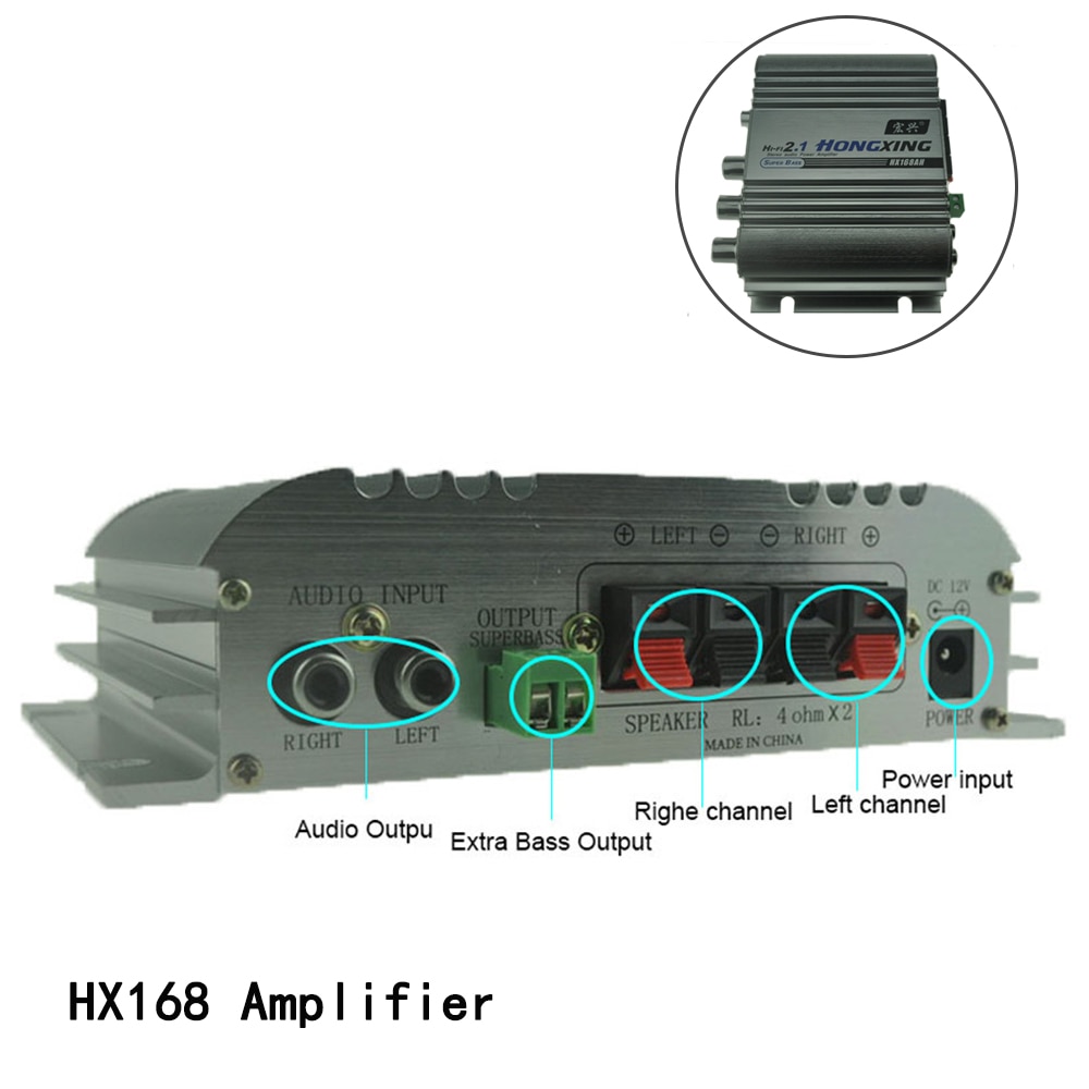 Multifunction 12V Mini 2.1Channel 40WX2+60WX1 Audi... – Vicedeal