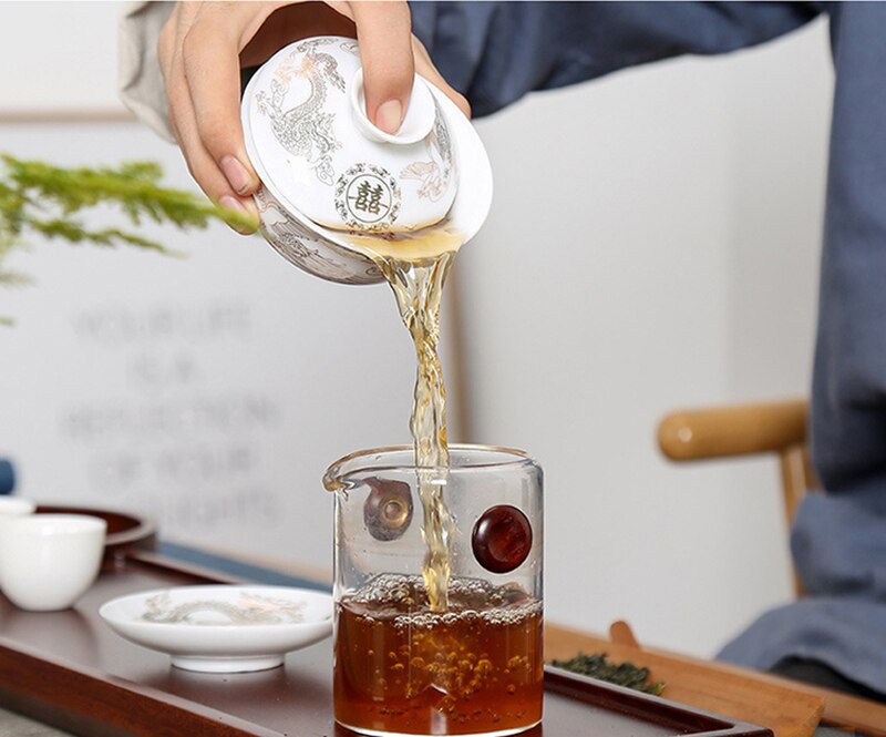 Exquisite Gaiwan tea set,Chinese traditional flowe... – Grandado