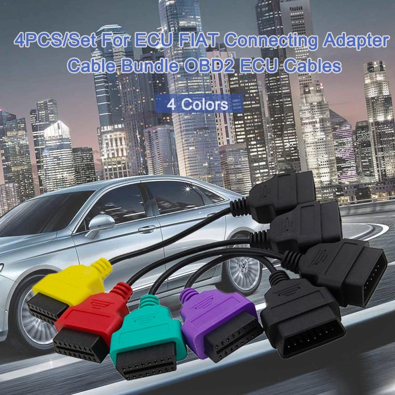 Stijl 4 stks/set ECU FIAT Aansluiten Adapter Kabel... – Vicedeal