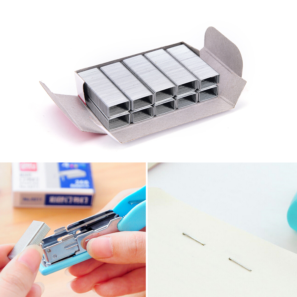 1Pack 10mm Silver Stainless Steel Staples Office B... – Grandado