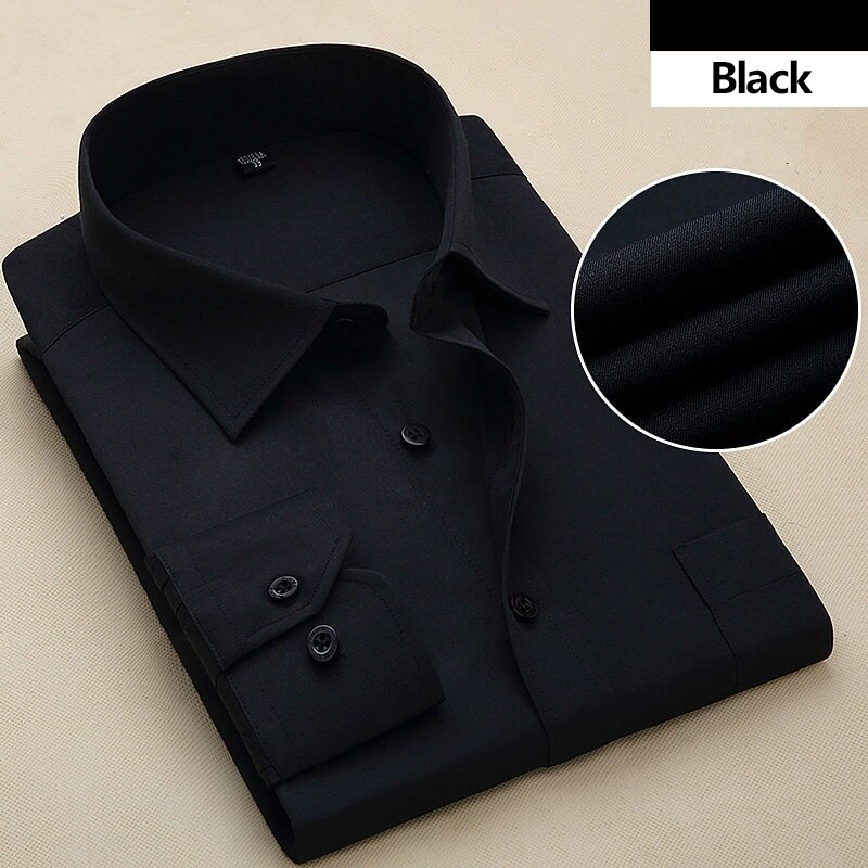 Zwarte Formele Office Lange Mouwen Mannen Gestreep... – Vicedeal