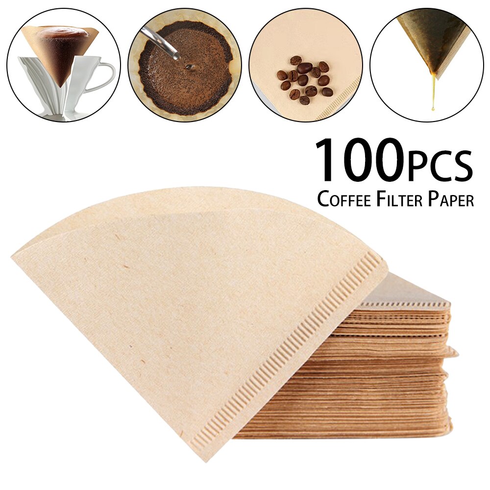 100 Stks/doos Hand Gemaakt Koffie Filter Papier Or... – Vicedeal