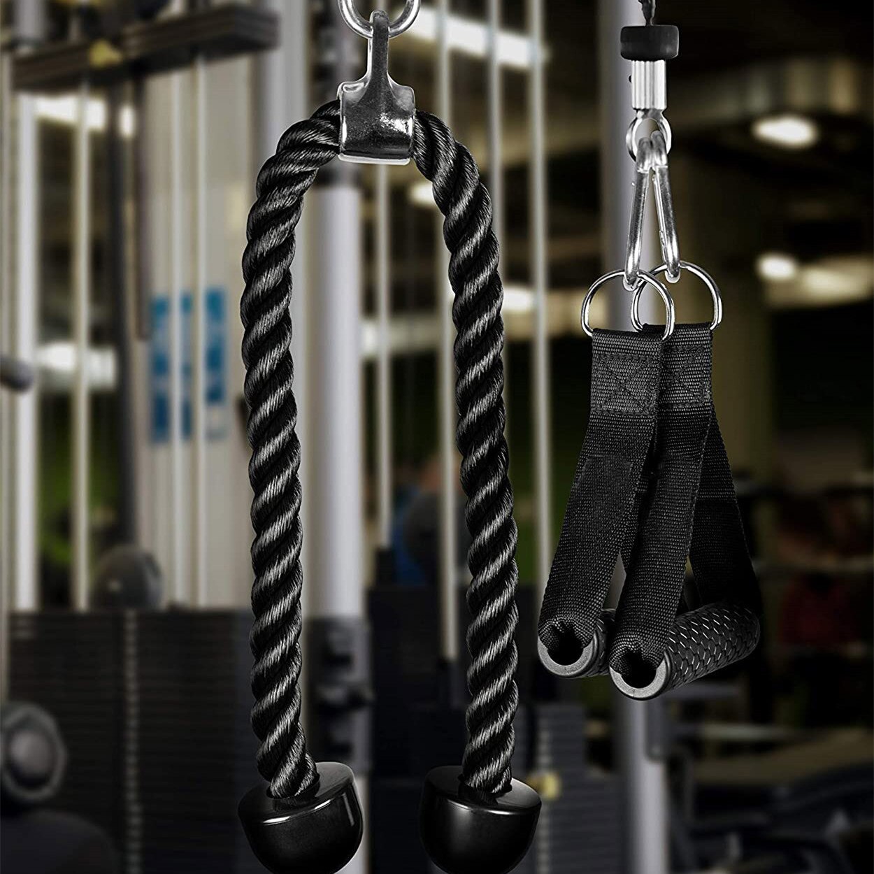 fitness diy Tricep Rope Push Pull Down Cord Cable ... – Vicedeal