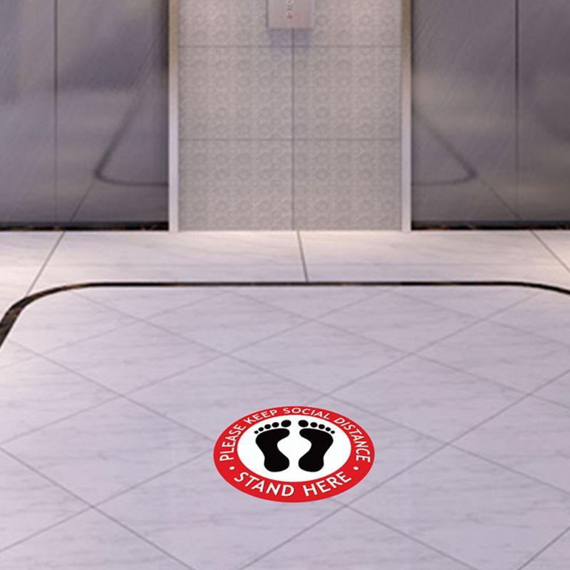 Round Waiting In Line Sticker Social Distance Keep... – Grandado