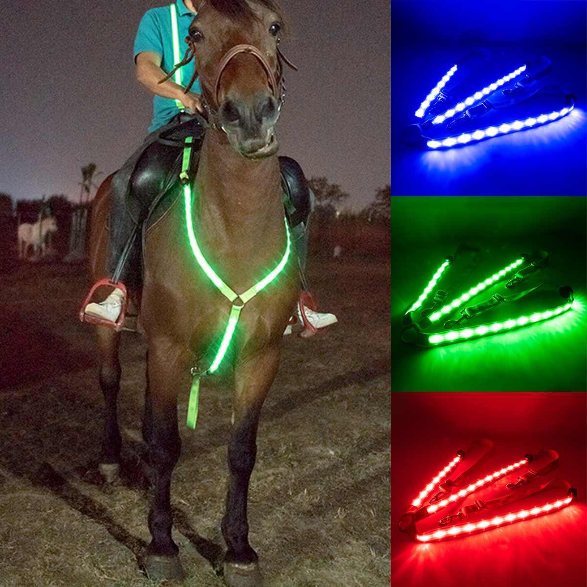 LED Harness Horse Belt Breastplate Belt Breast Col... – Grandado