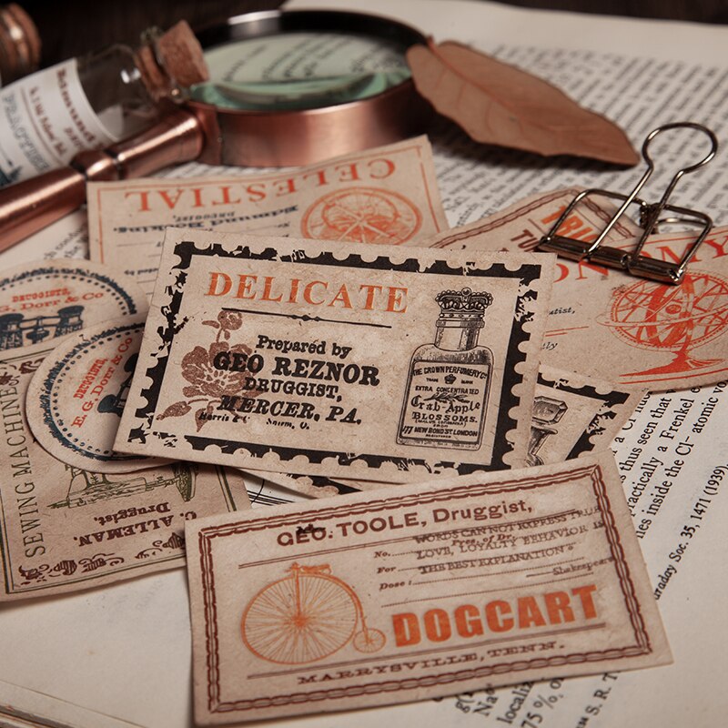 30Pcs/Box Retro Concave Convex Texture Material Pa... – Vicedeal