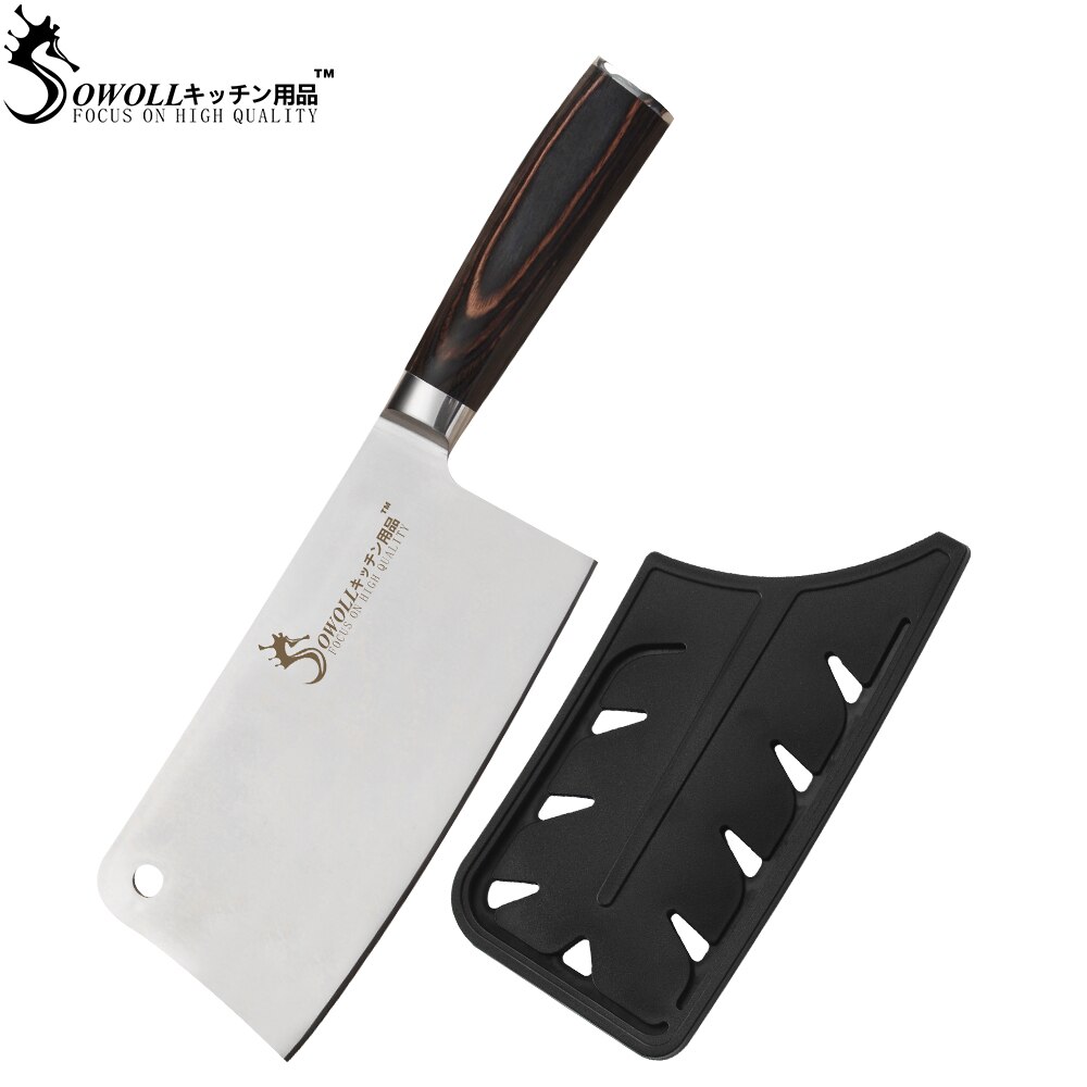 Sowoll 7'' inch Stainless Steel Chopping Knife Box... – Grandado