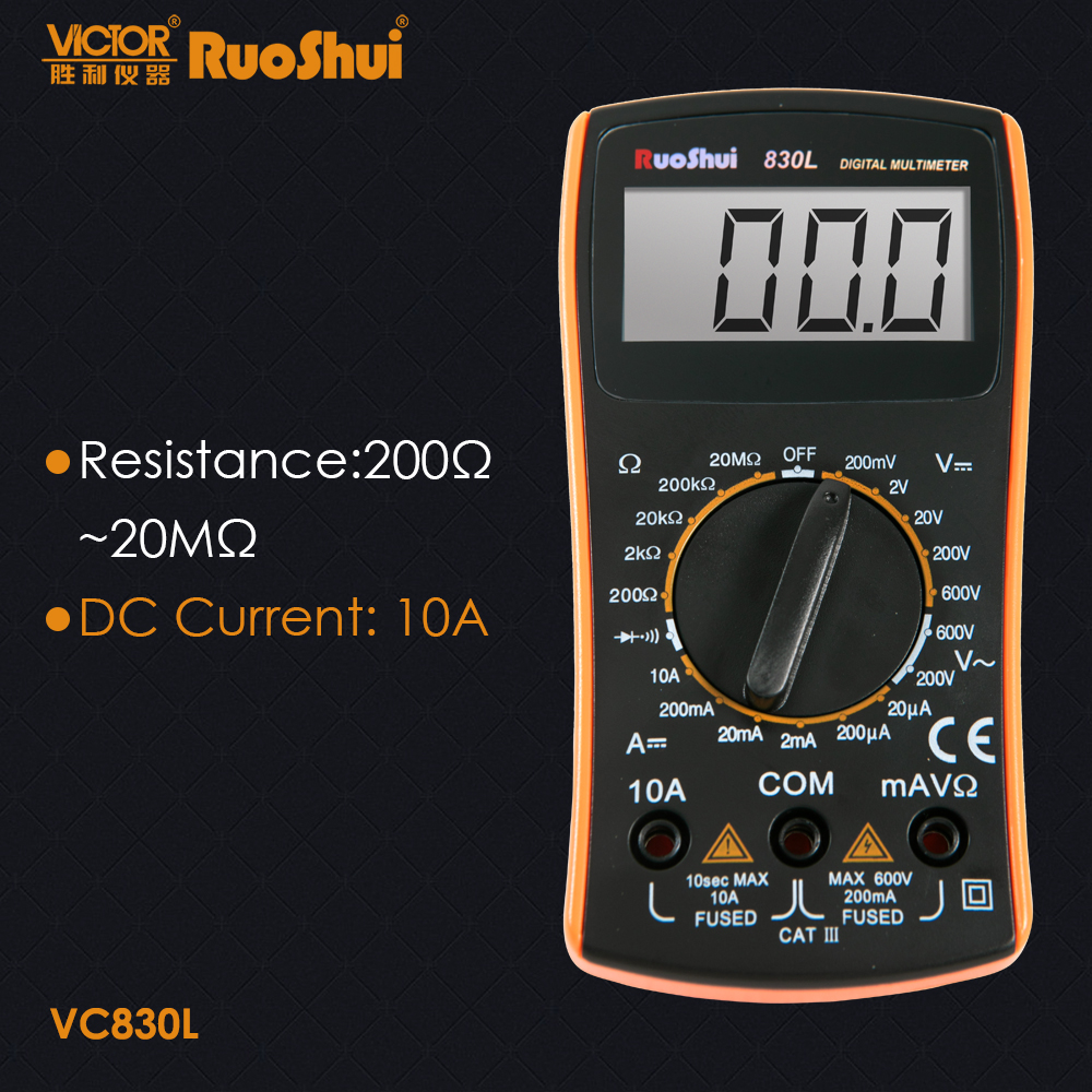 Ruoshui VC830L Palm Digitale Multimeter 2000 Couns... – Vicedeal