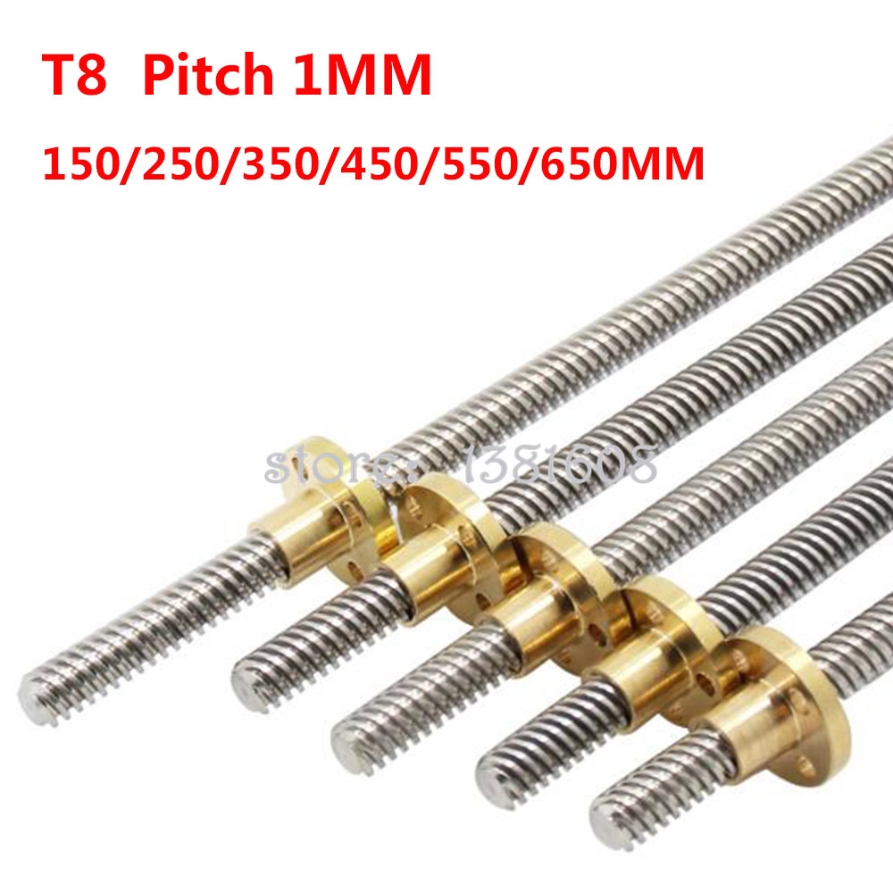 1PC T8 Lead Screw Dia 8mm Pitch 1mm Lead 1mm Lengt... – Grandado