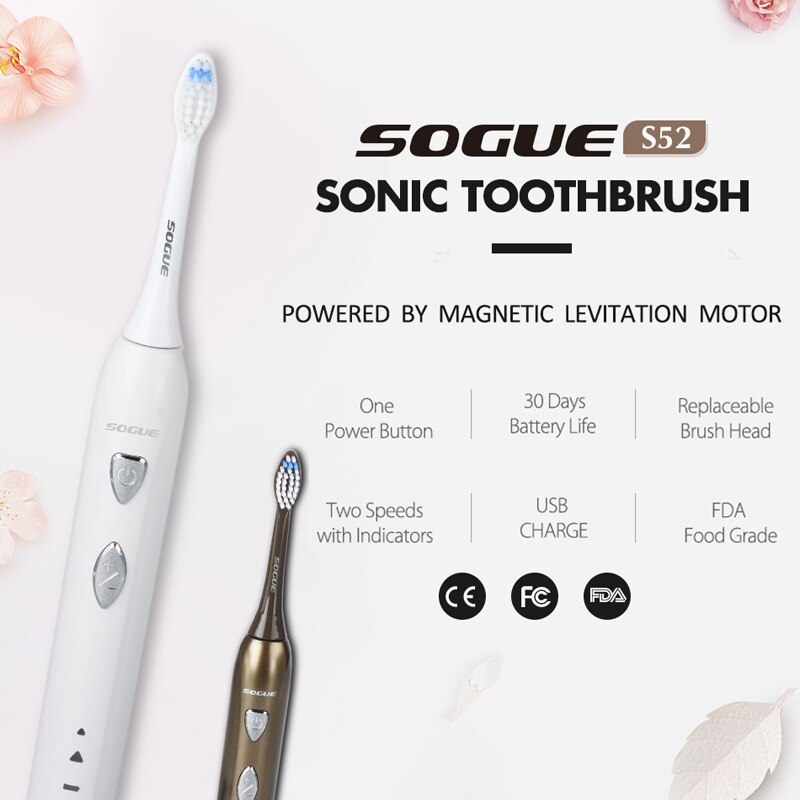 SOGUE Schall- Zahnbürste Reise Kasten Maglev Motor... – Grandado