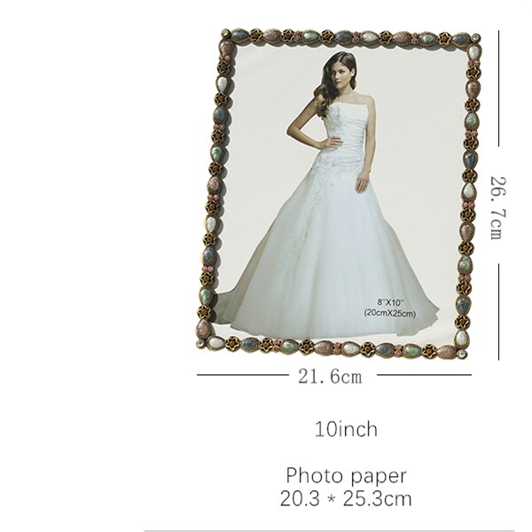 Painted Metal Diamond Photo Frame Wedding Photos P... – Grandado