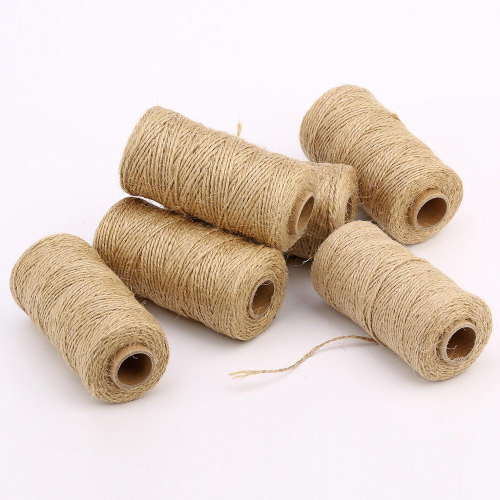 100m Natural Handmade Linen Cords Macrame Yarn Rop... – Grandado