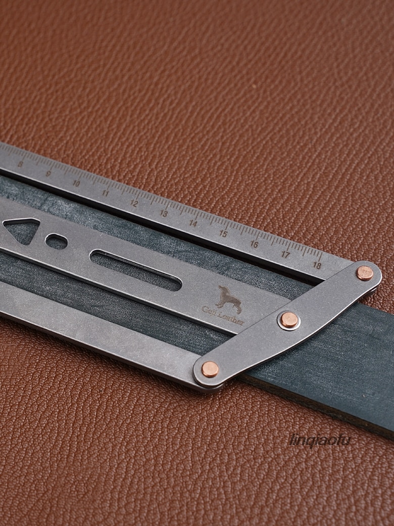 Belt-assisted positioning punch ruler, belt leathe... – Vicedeal