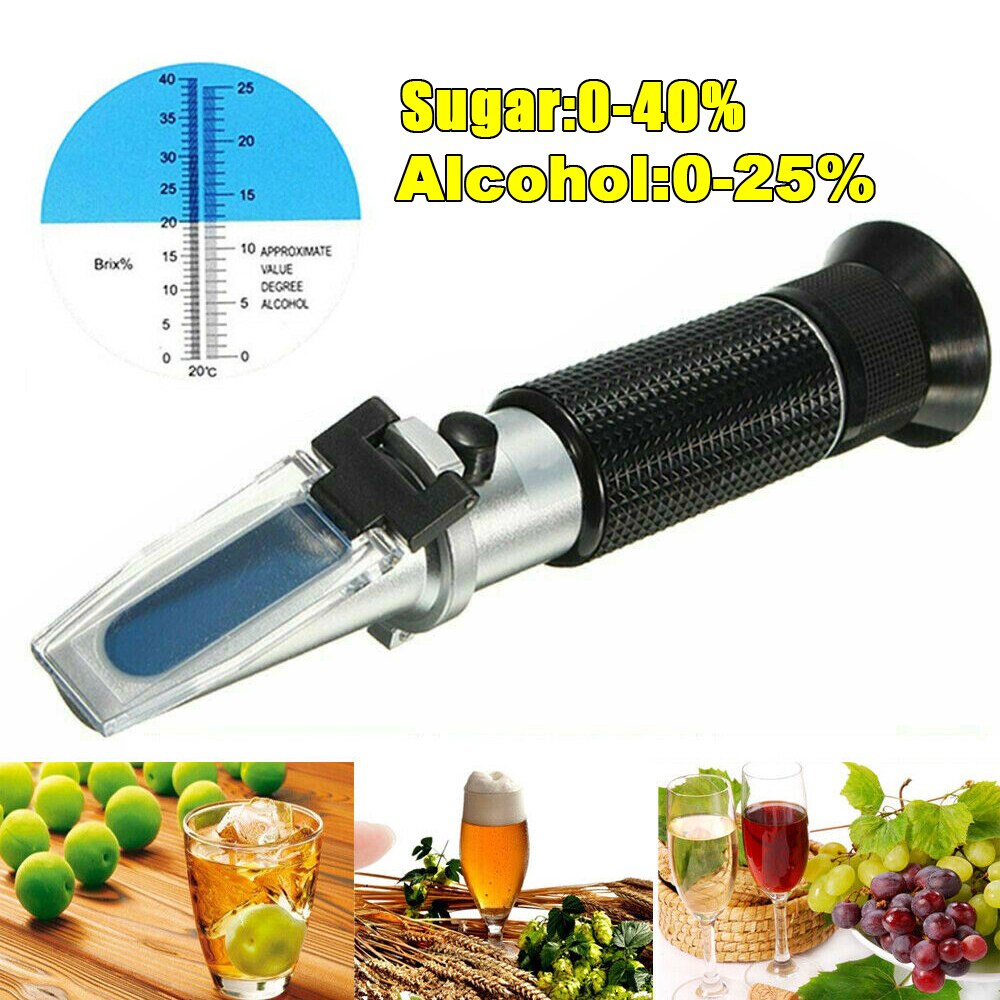 Handheld Alcohol Bier Refractometer Suiker Wijn Co... – Grandado
